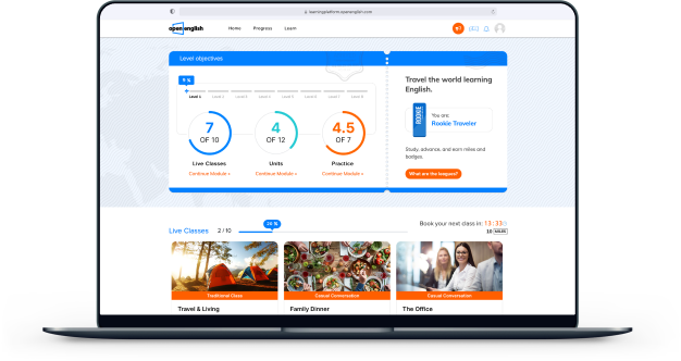 Open English Site Oficial. Aulas ao vivo 24 Horas por Dia.